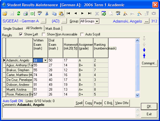 Exporting student results to Microsoft Excel (Standalone) - Synergetic ...